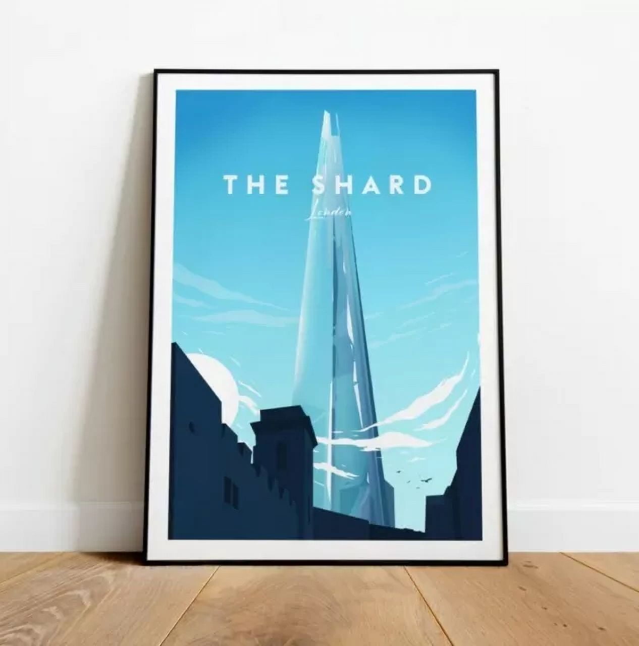 The Shard Traditional Travel Print - London, Shard Print, Shard Poster ...