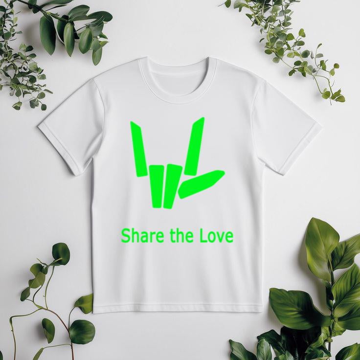 Share The Love Merch For Kids And Fans With A Positive Message T-Shirt ...