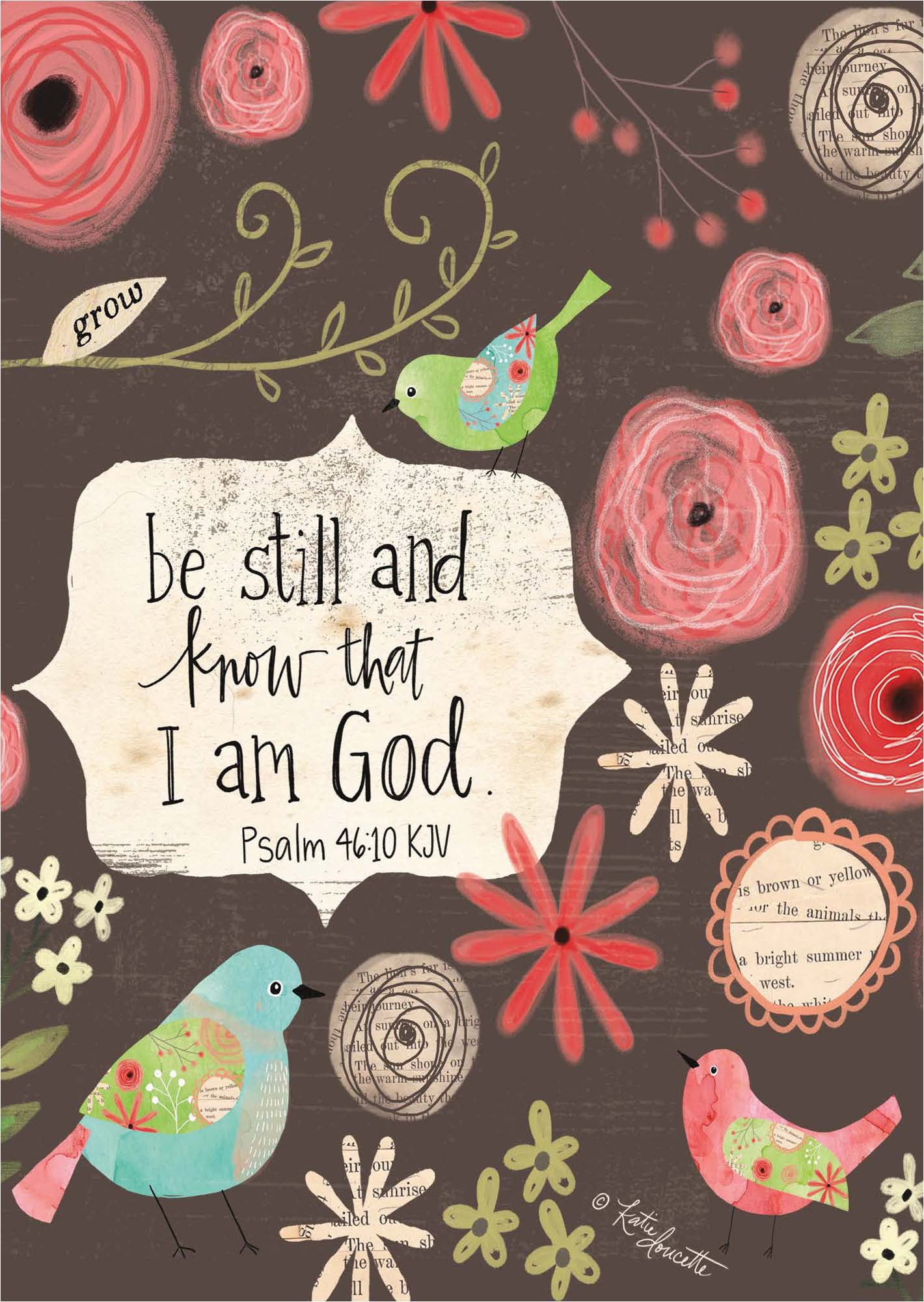 Shared Blessings Be Still and Know Thinking of You Card with KJV ...
