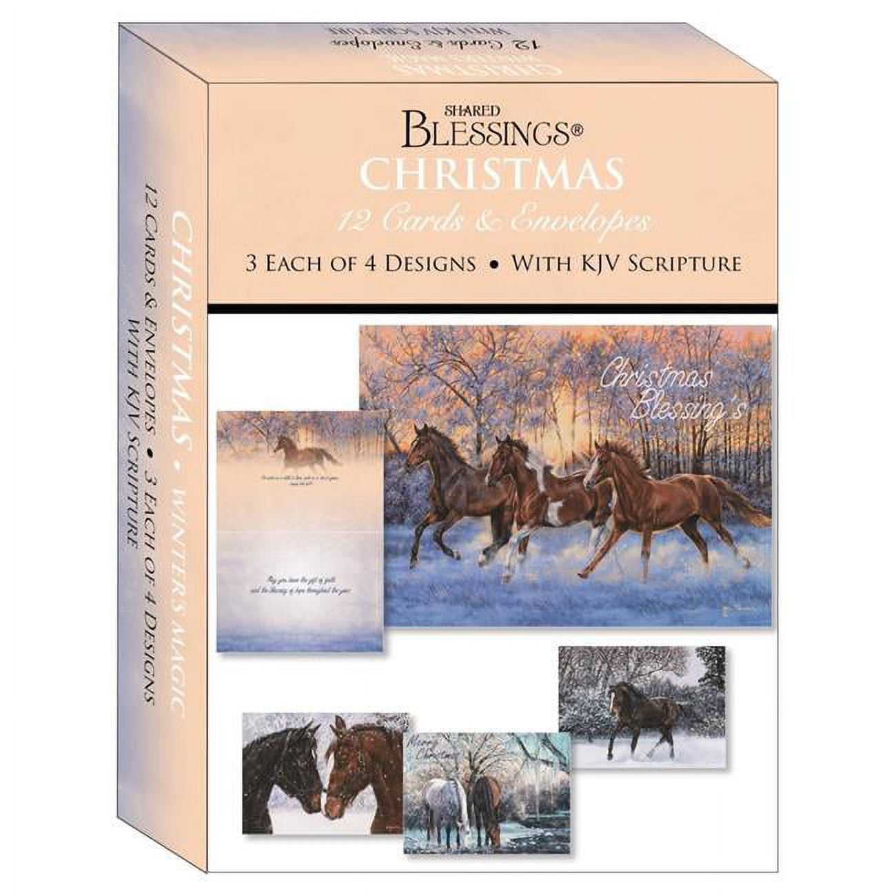 Shared Blessings-Christmas-Assorted & Winter Magic Card, Box of 12 ...