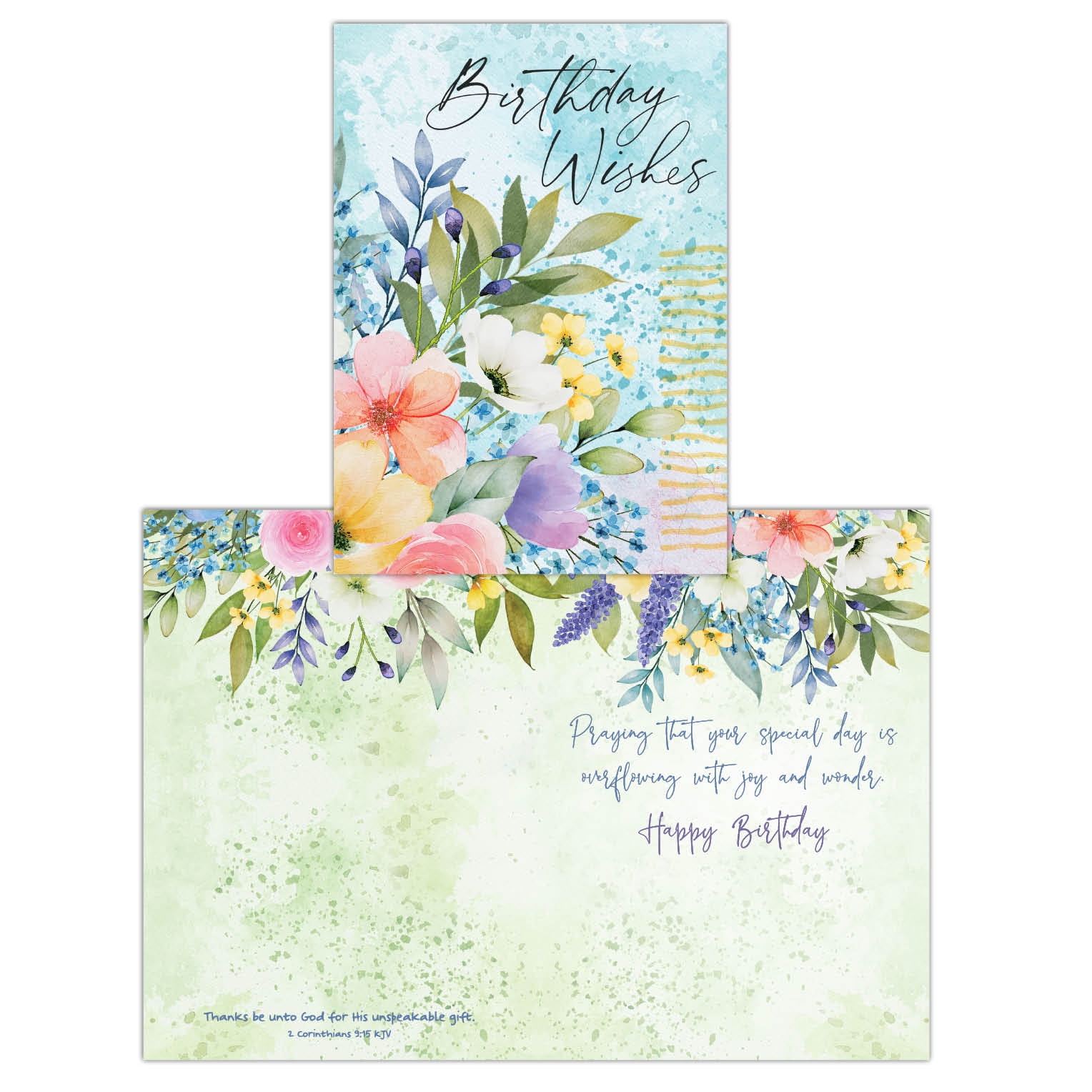 Shared Blessings Garden Breeze 1 Count Religious Birthday Card, King ...