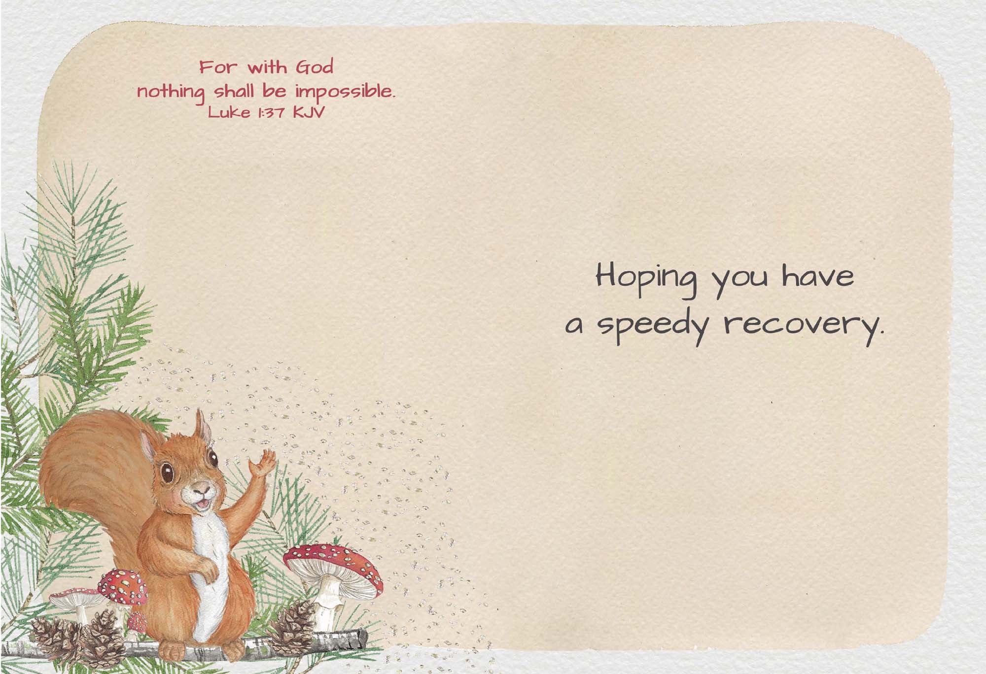Shared Blessings Get Well Greeting Card with KJV Scripture, 1 Count ...