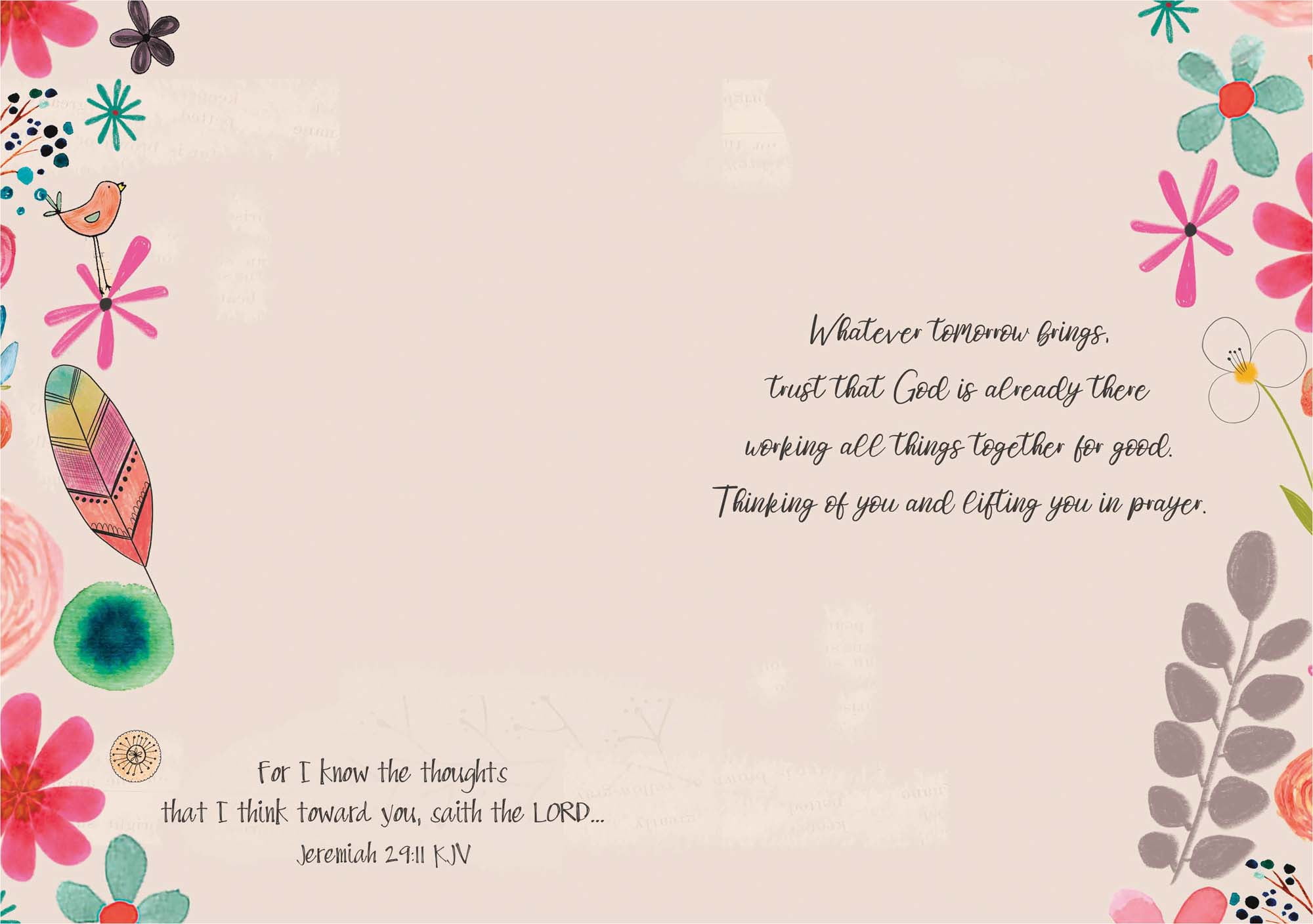 Shared Blessings Have Faith Christian Thinking of You Greeting Card ...