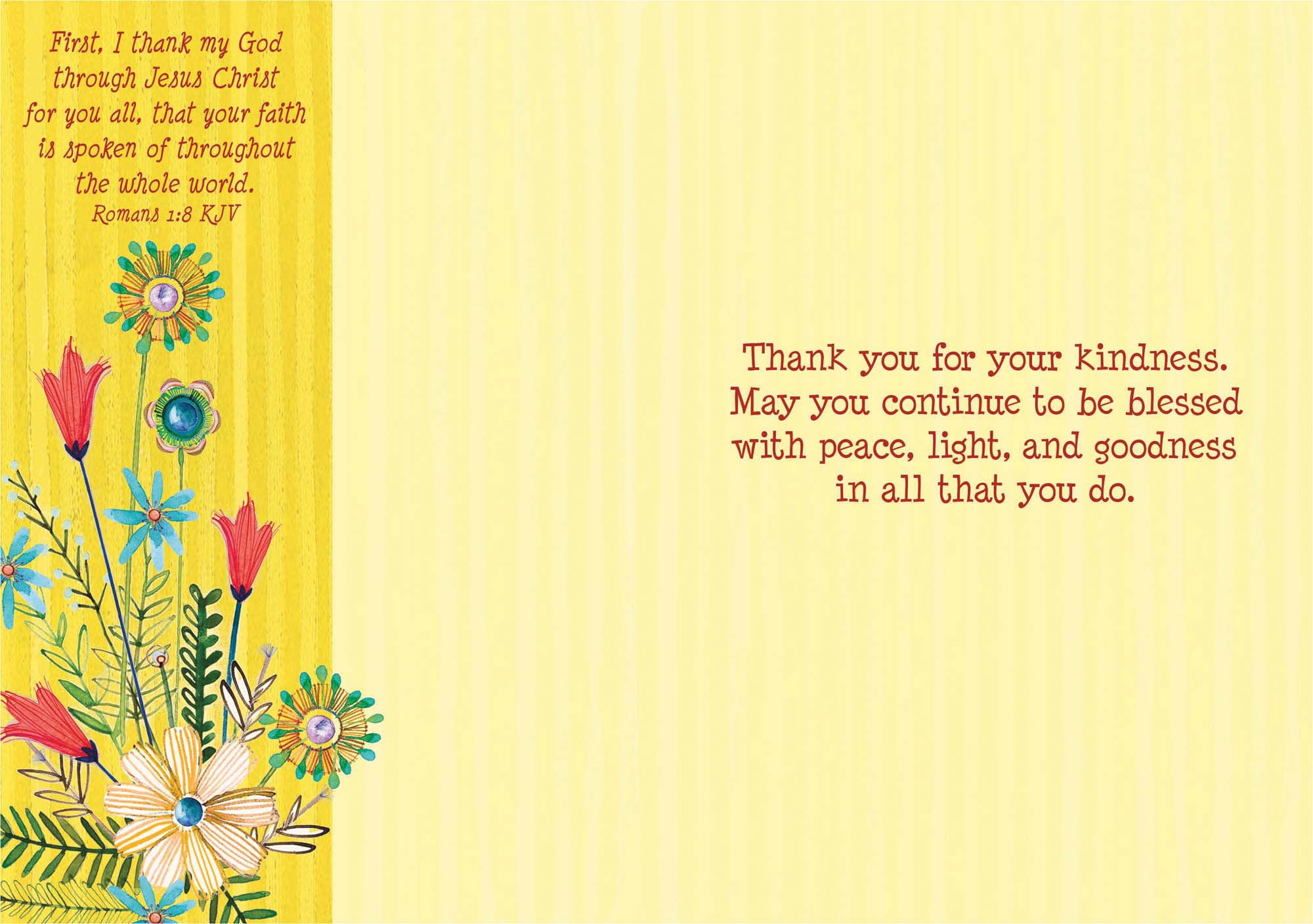 Shared Blessings Religious Thank You Christian Appreciation Greeting ...