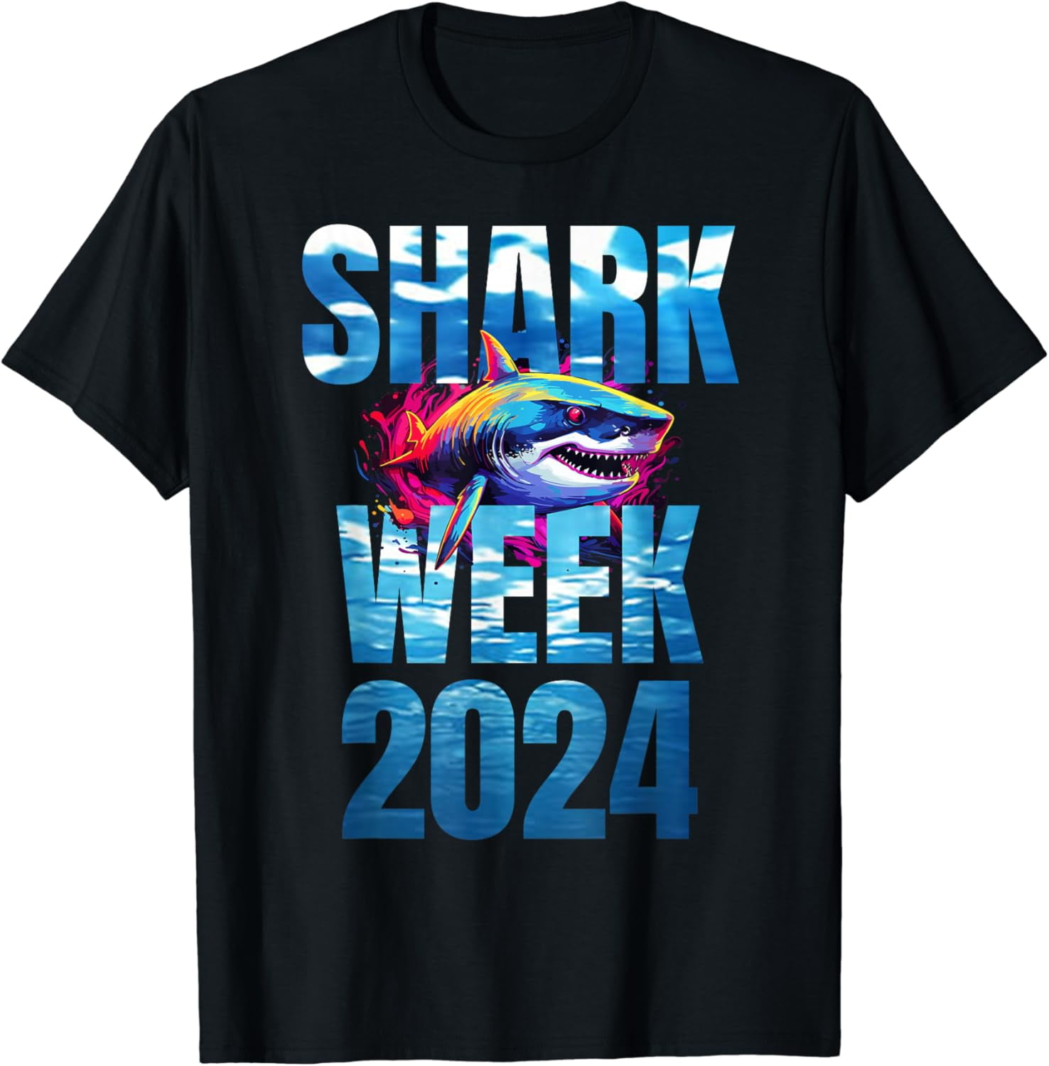 Shark 2024 Week Passion For Shark Lover Ocean Wildlife T-Shirt ...