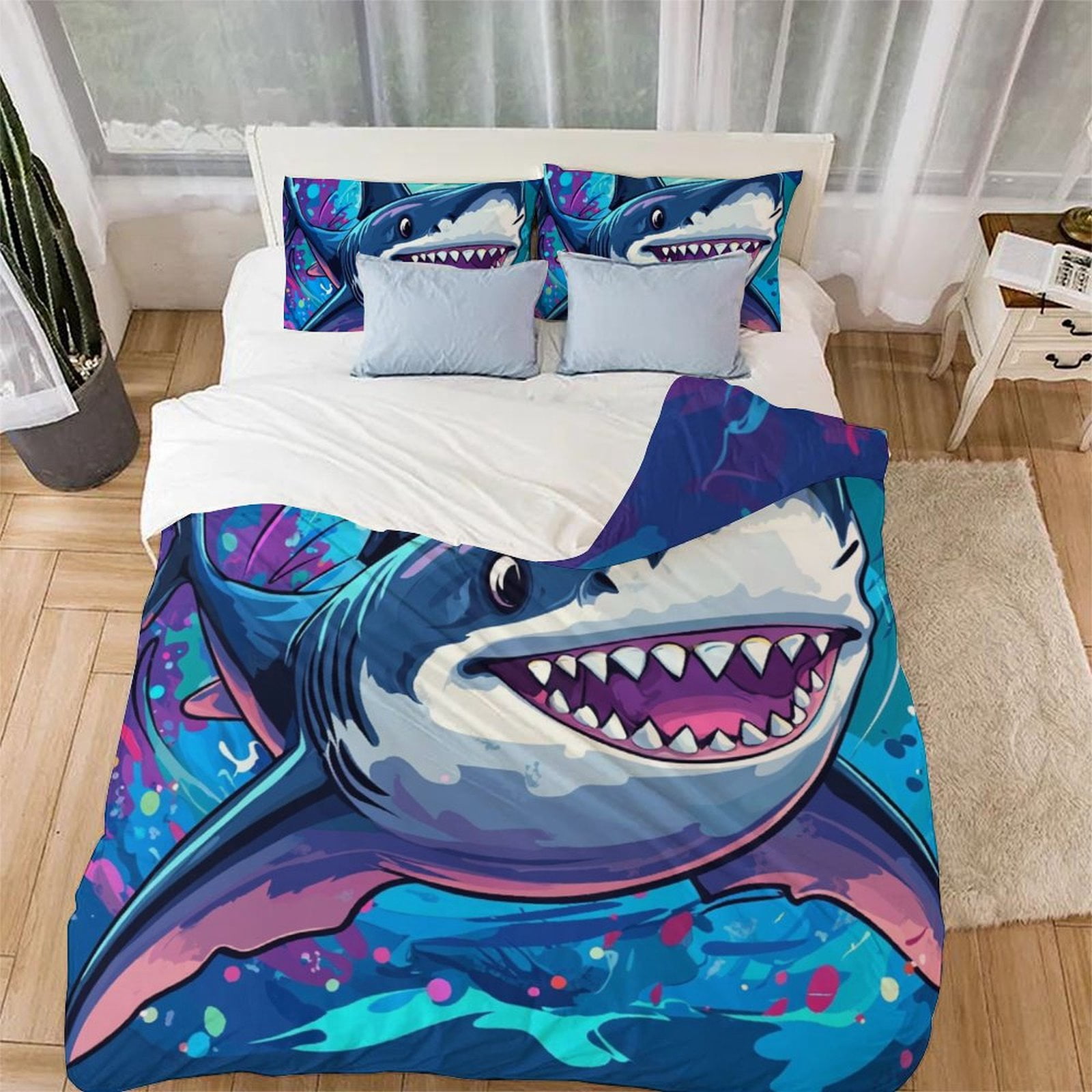 Shark 3D Printed Bedding Set Comforter Covers Quilt Cover Duvet Cover ...