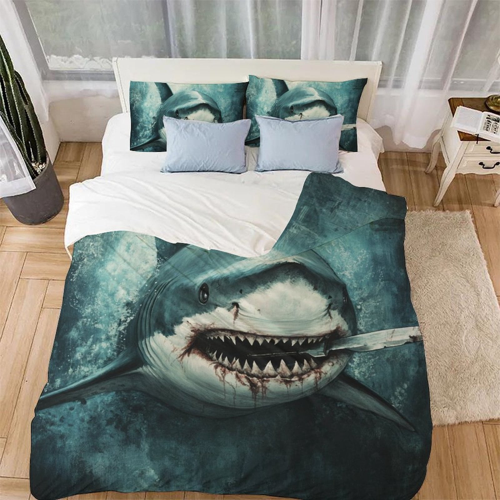 Shark 3D Printed Duvet Cover Comforter Covers Quilt Cover Bedding Set ...