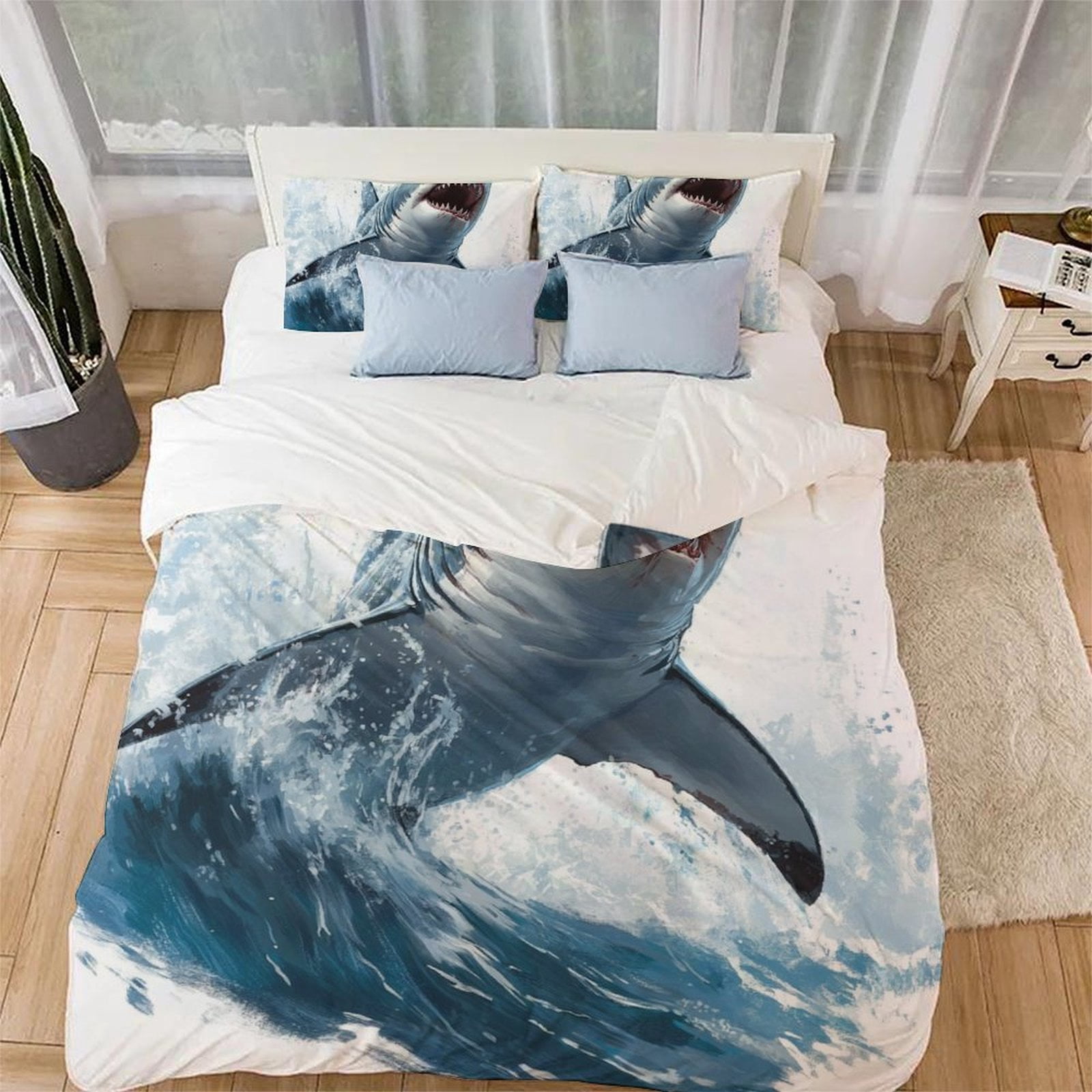 Shark 3D Printed Quilt Cover Bedding Set Comforter Covers Duvet Cover 3 ...