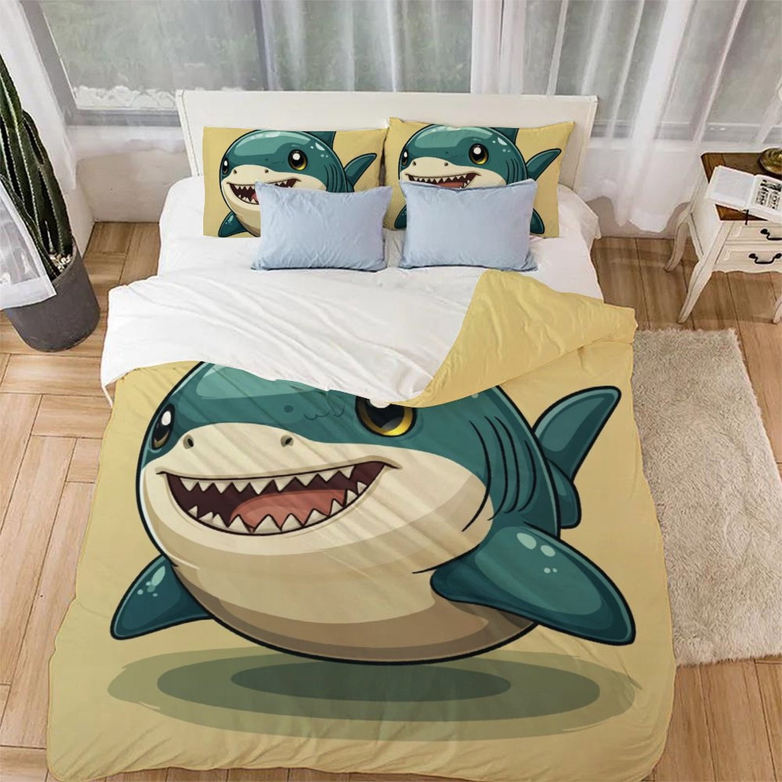 Shark 3D Printed Quilt Cover Duvet Cover Comforter Covers Bedding Set ...