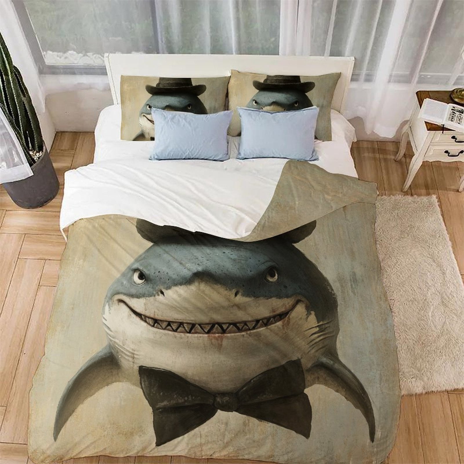 Shark 3D Printed Quilt Cover Duvet Cover Comforter Covers Bedding Set ...