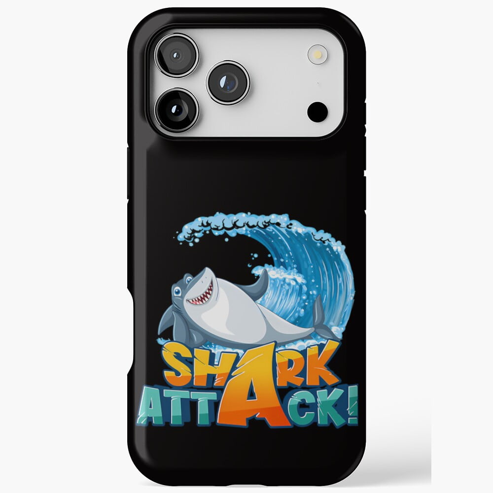 Shark Attack Ocean Predator Jaws Dangerous Fish Art iPhone Case 17 ...