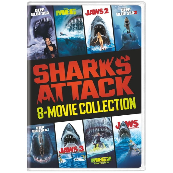 Sharks Attack 8 Film Collection (DVD), Action, Warner Bros. - Walmart.com