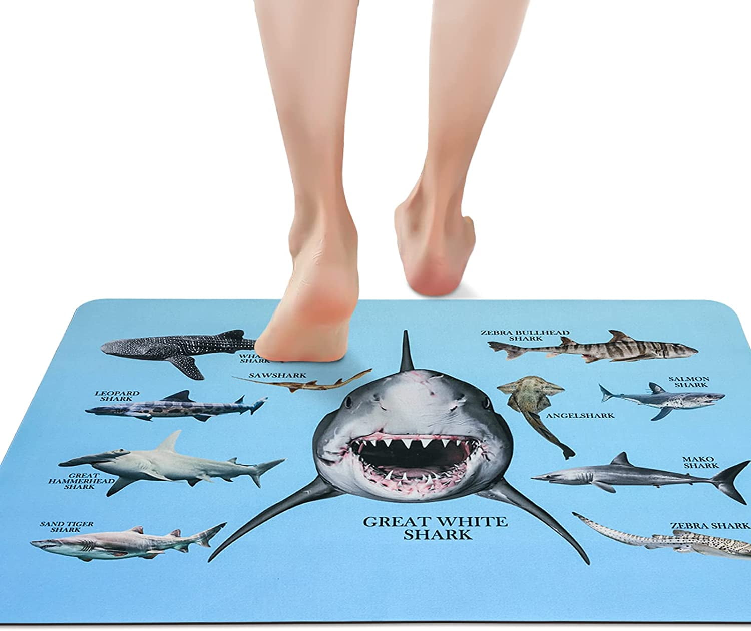Shark Bath Mat for Bathroom Bathtub - Walmart.com