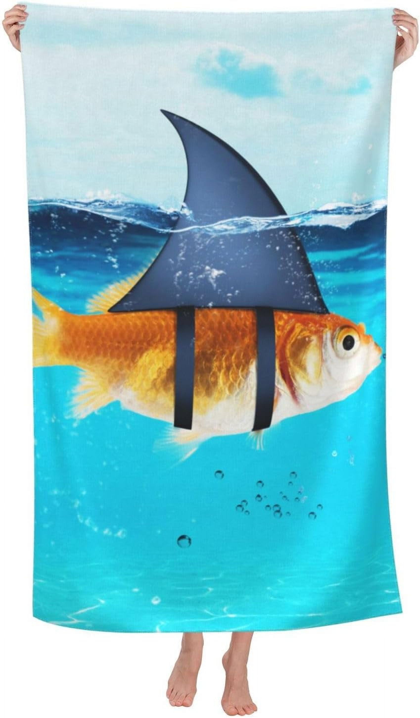 cromcu Shark Beach Towels for Adults Kids Quick Dry Microfiber Soft and ...