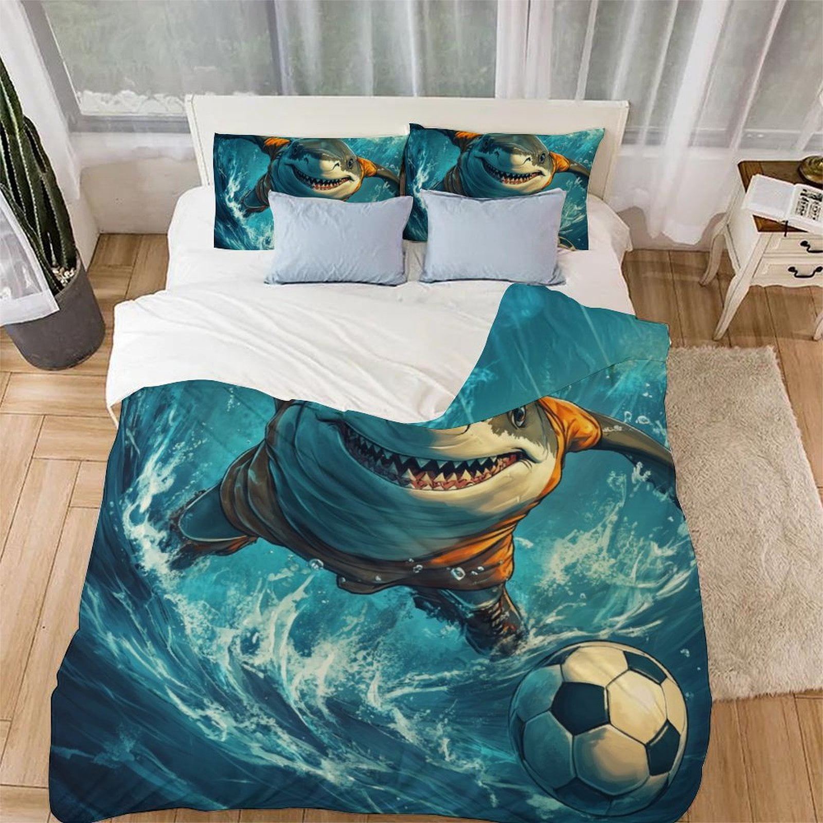 Shark Bedding Set 3D Printed Quilt Cover Comforter Covers Duvet Cover ...