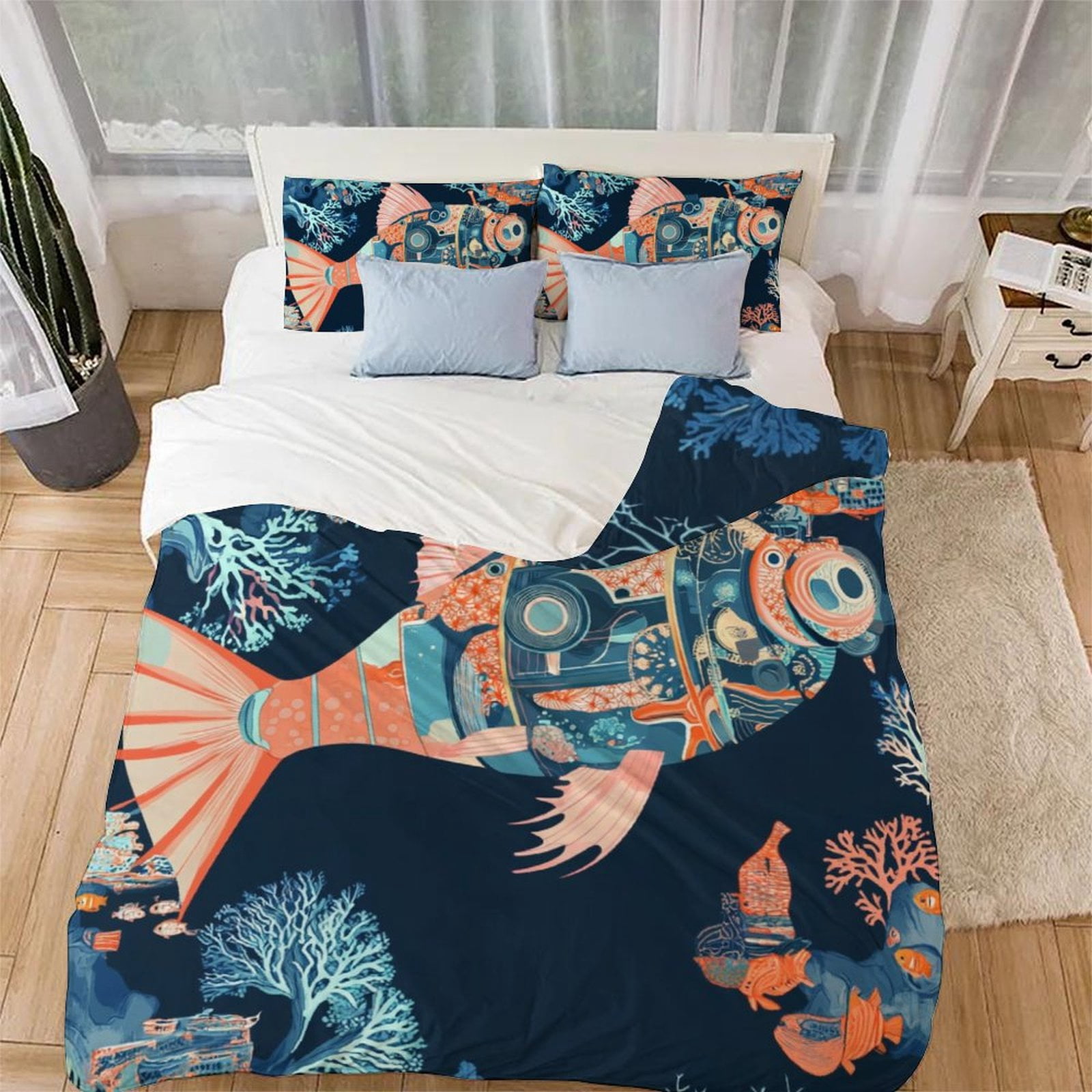 Shark Bedding Set 3D Printed Quilt Cover Comforter Covers Duvet Cover ...