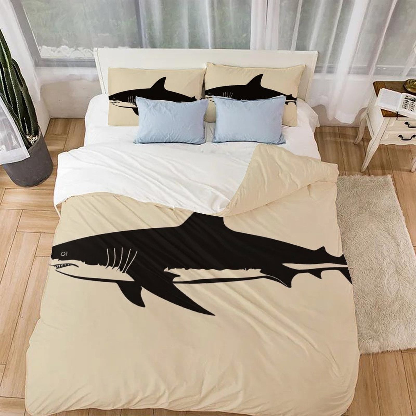 Shark Bedding Set Comforter Covers 3D Printed Quilt Cover Duvet Cover 3 ...