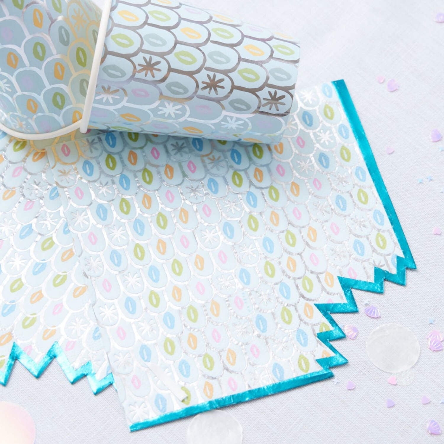 Ma Fete Shark Bite Disposable Paper Napkins, Pack of 24. Perfect for ...