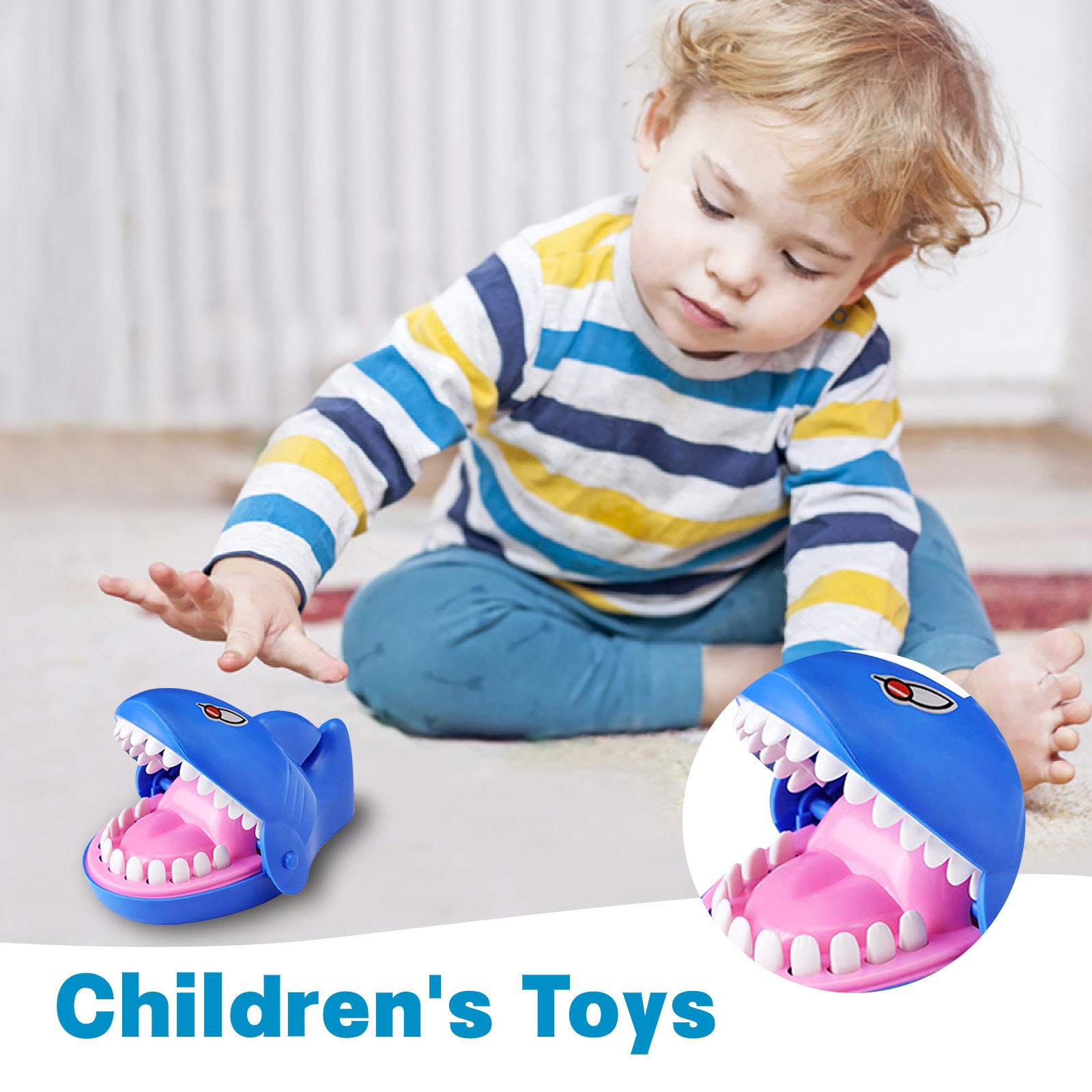 Shark Biting Finger Dentist Games Funny Toys for Kids, Shark Teeth Toys ...