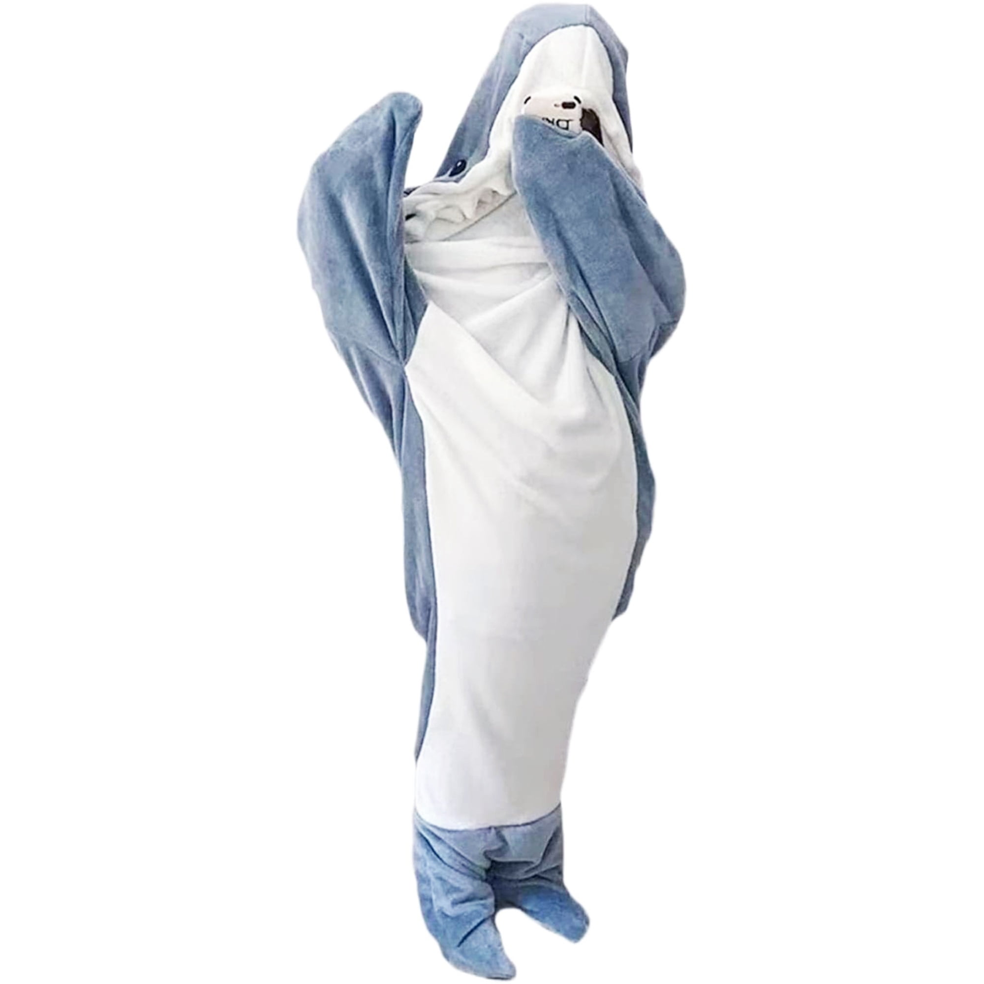 Shark Blanket Adult Wearable Sloth Blanket Super Soft Cozy Flannel ...