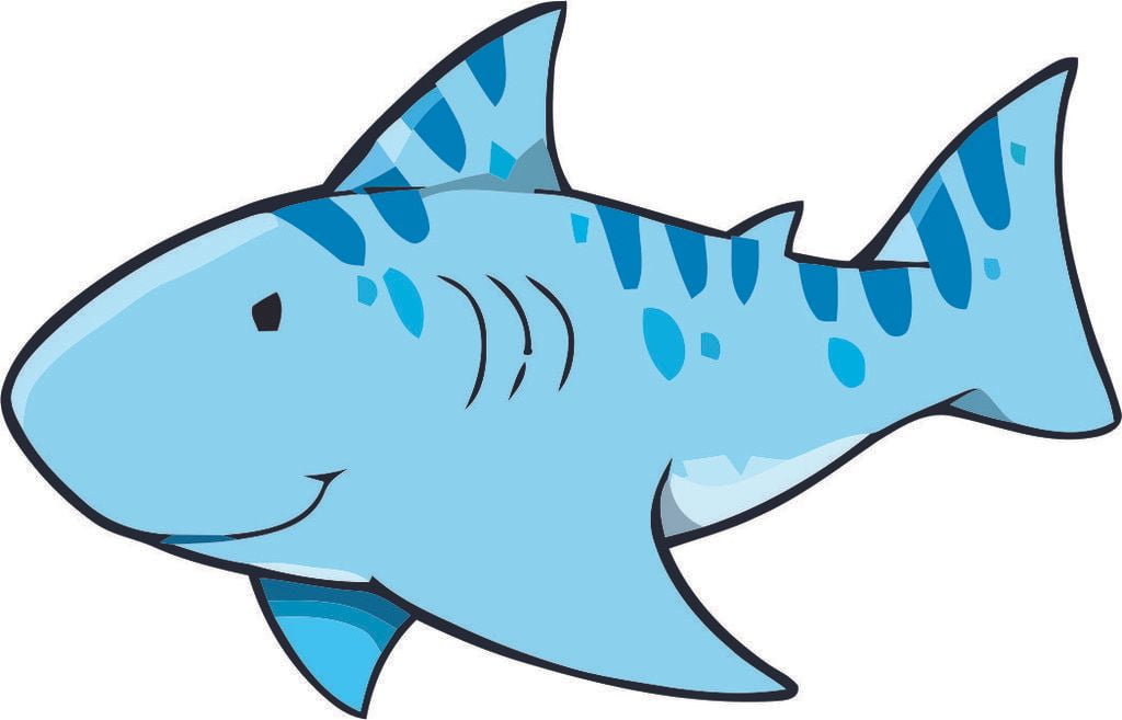 Design With Vinyl Cartoon Shark Design Wall Decals and Stickers ...