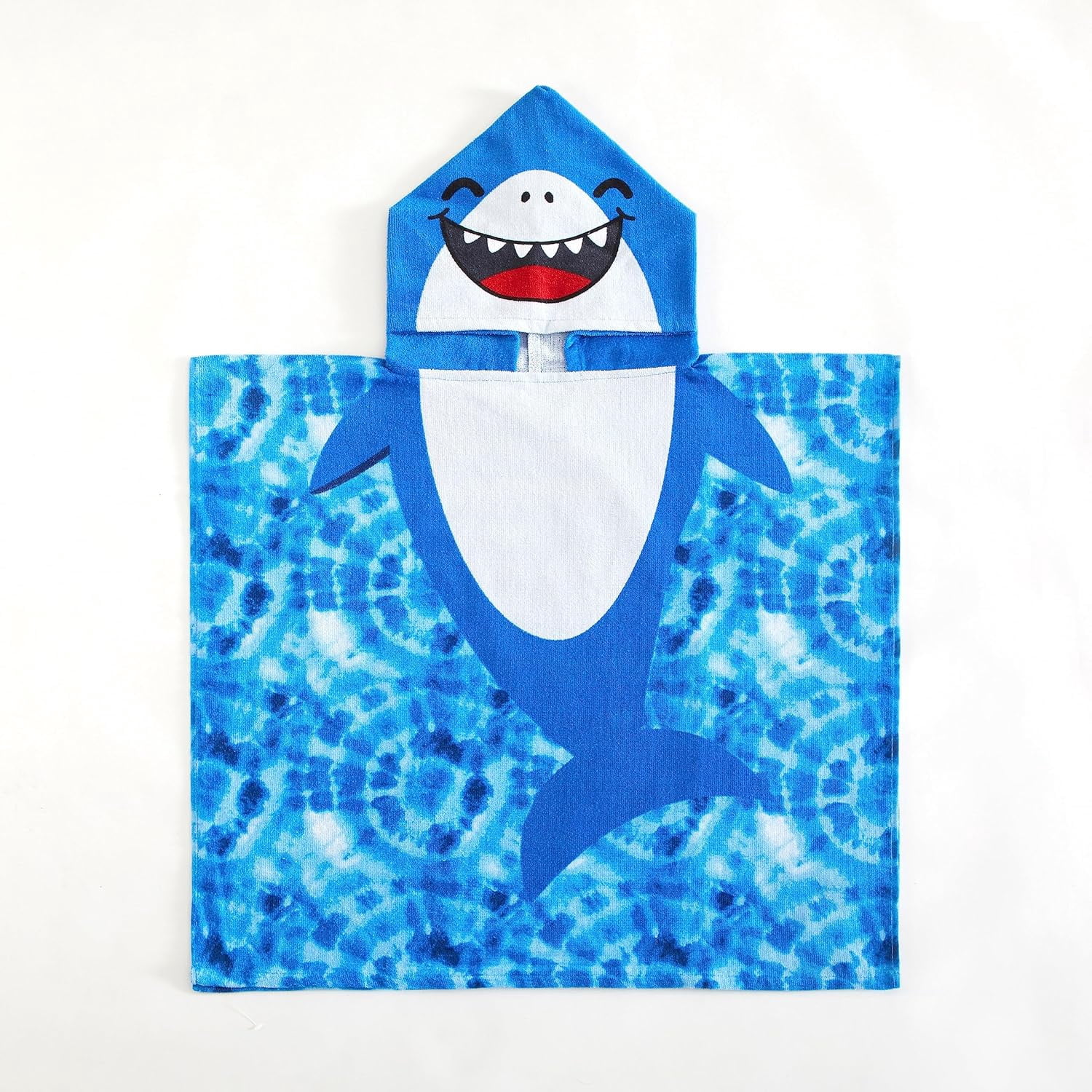Shark Boys Hooded Beach and Bath Towel Poncho for Kids, - Walmart.com