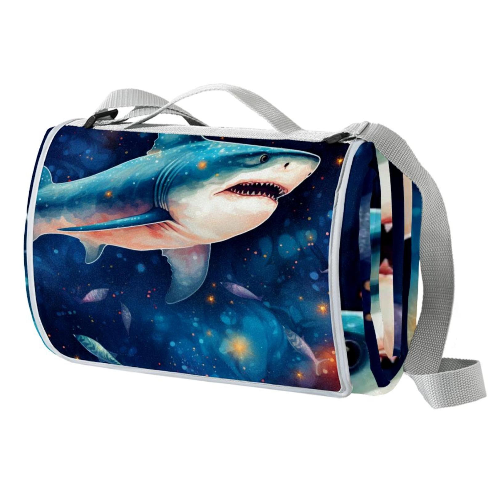 Shark Canvas Picnic Blanket Waterproof and Foldable - Extra Large ...