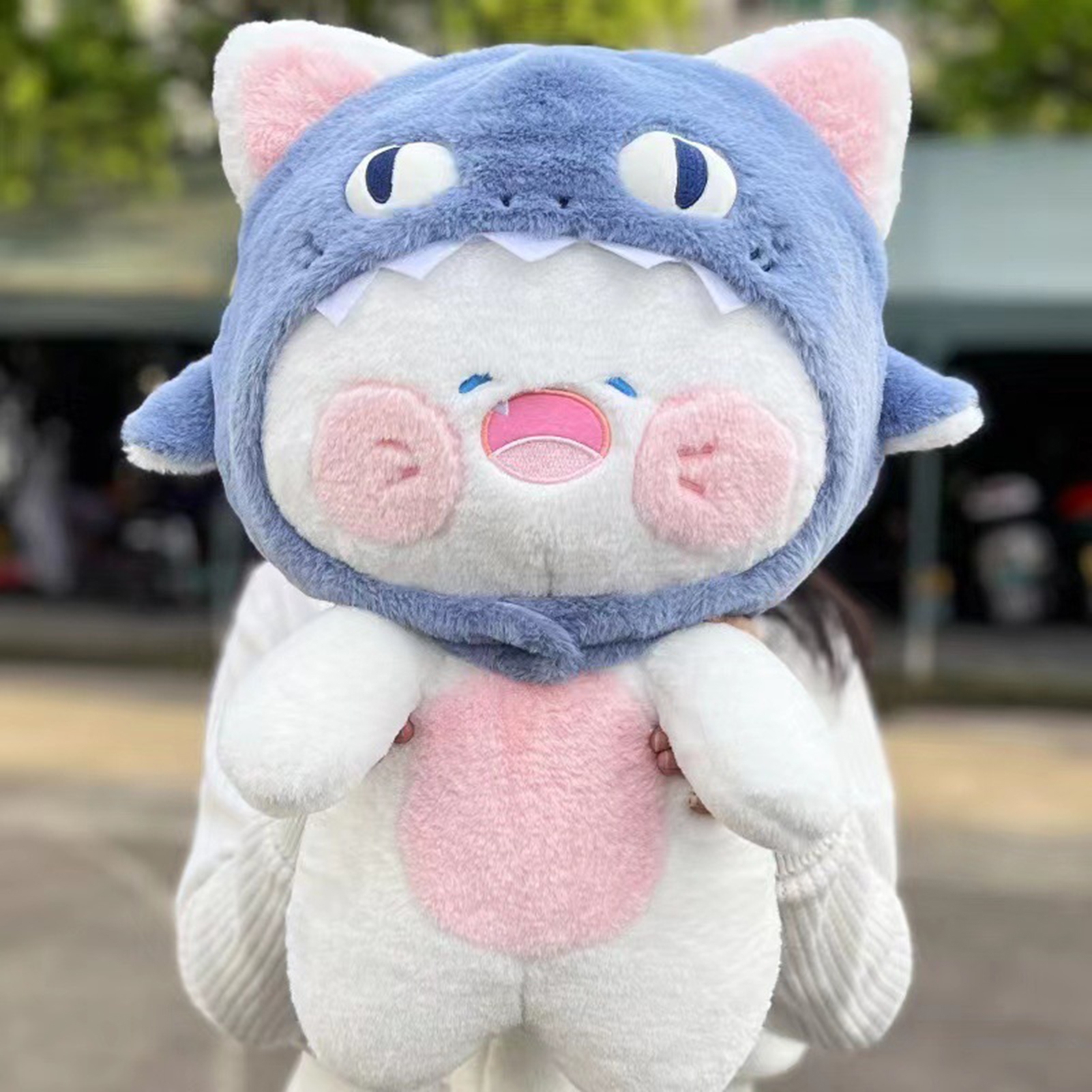 Shark Cat Plush Doll Soft 2-in-1 - Plush Toy Stuffed Animal Plushie ...