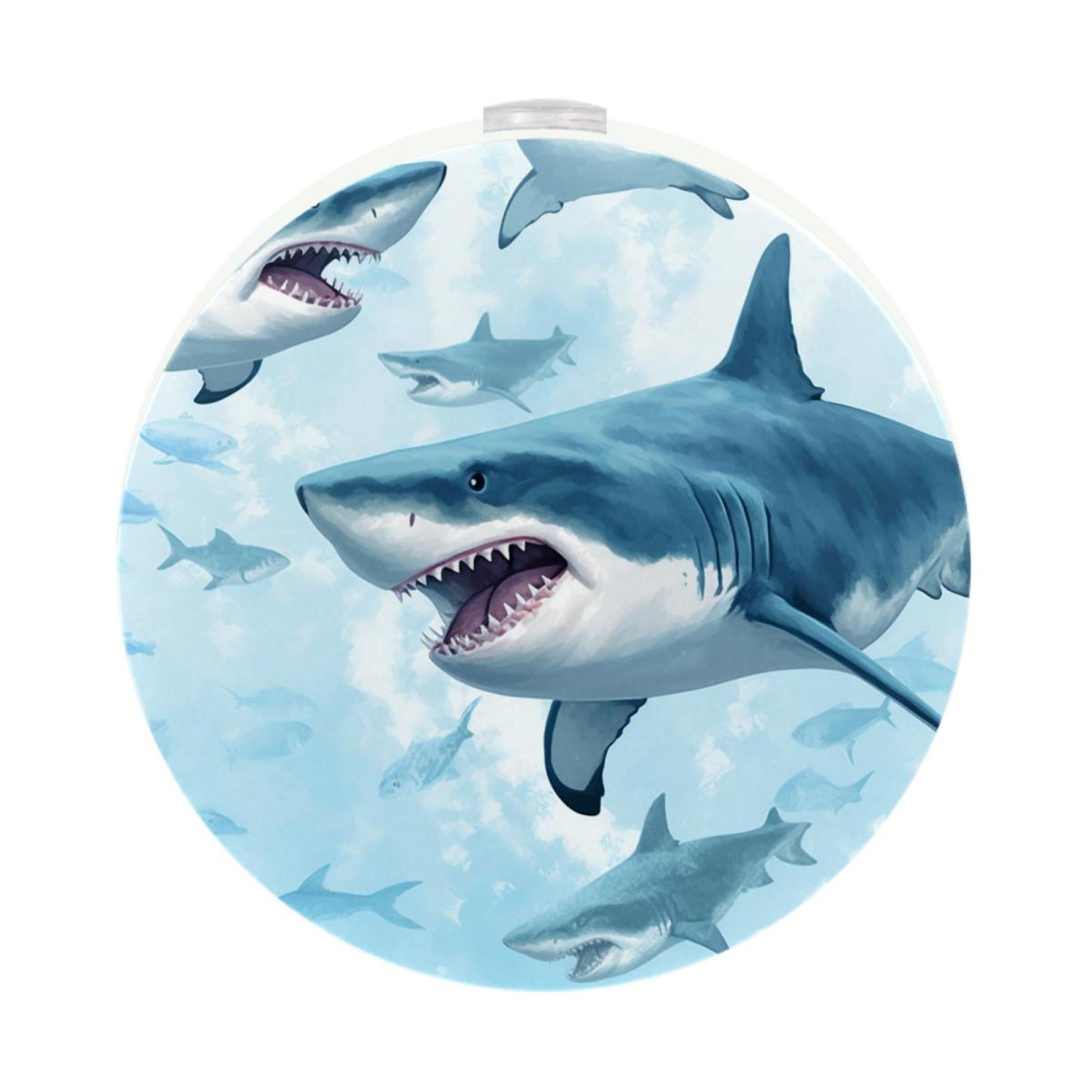 Shark Circular Night Light - 2 Pack LED Induction Small Room Lights ...