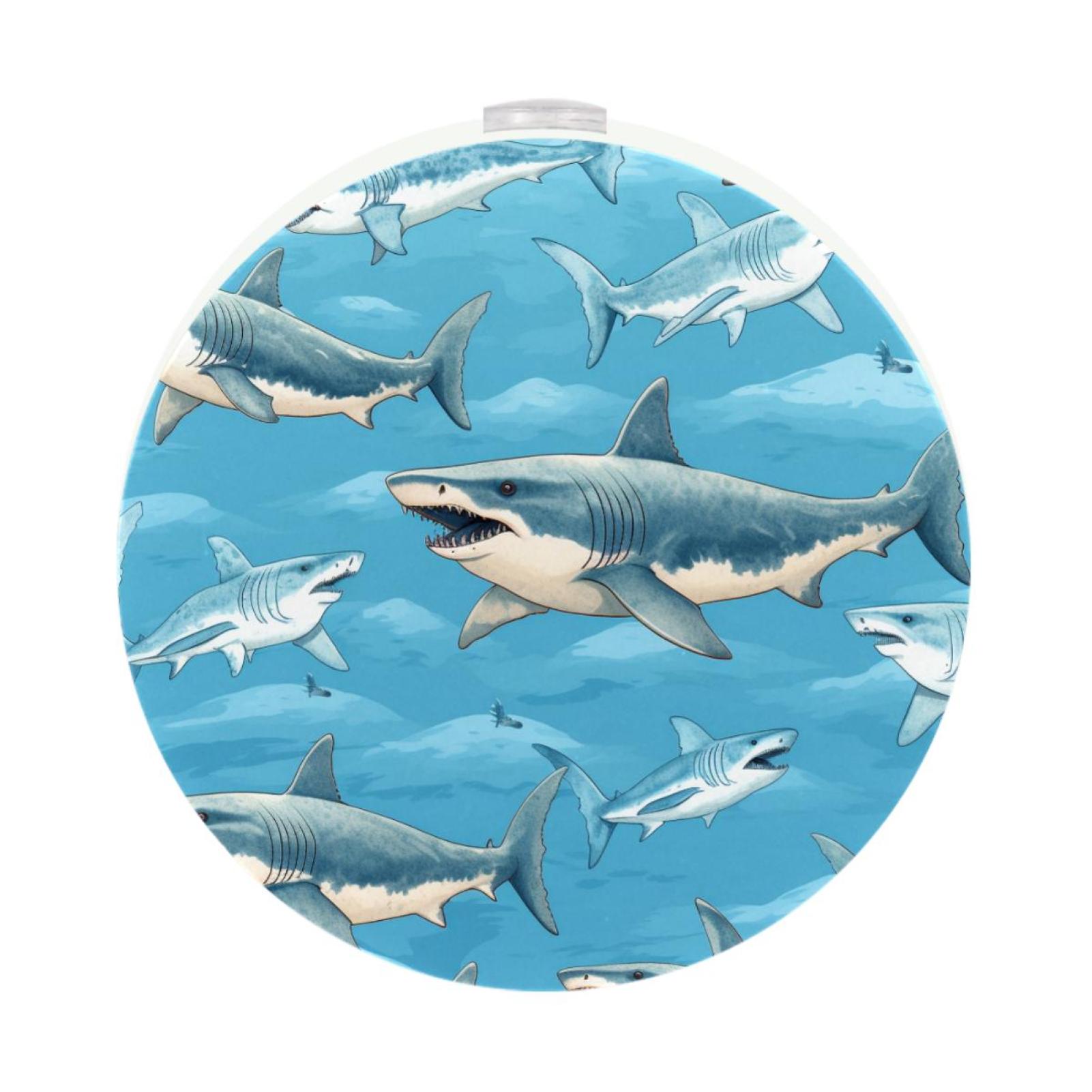 Shark Circular Night Light 2 Sets Led Chip Inductive Light Control