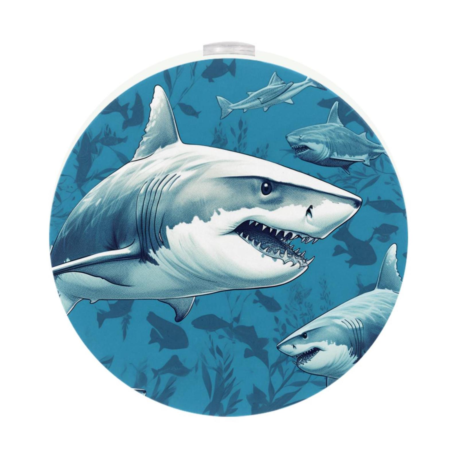 Shark Circular Night Lights - 2 Pack, Smart Induction Control, LED Chip ...