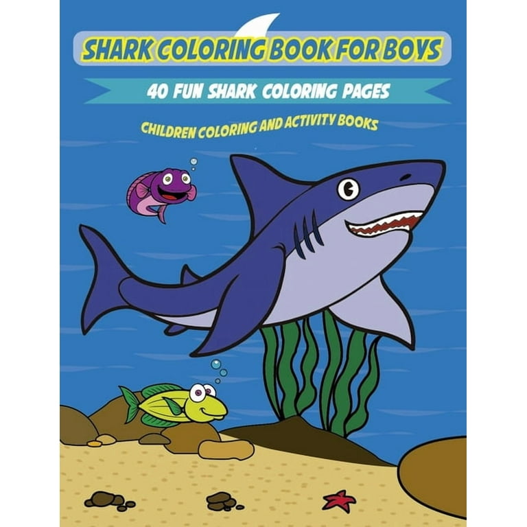 coloring book sharks