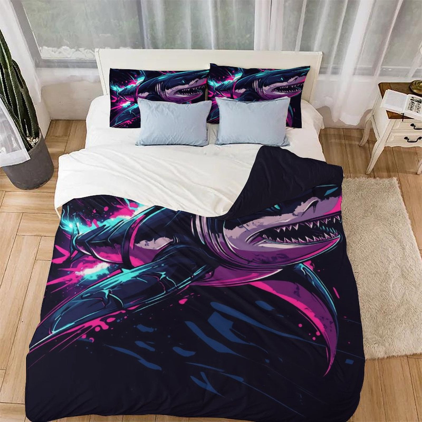 Shark Comforter Covers 3D Printed Bedding Set Quilt Cover Duvet Cover ...