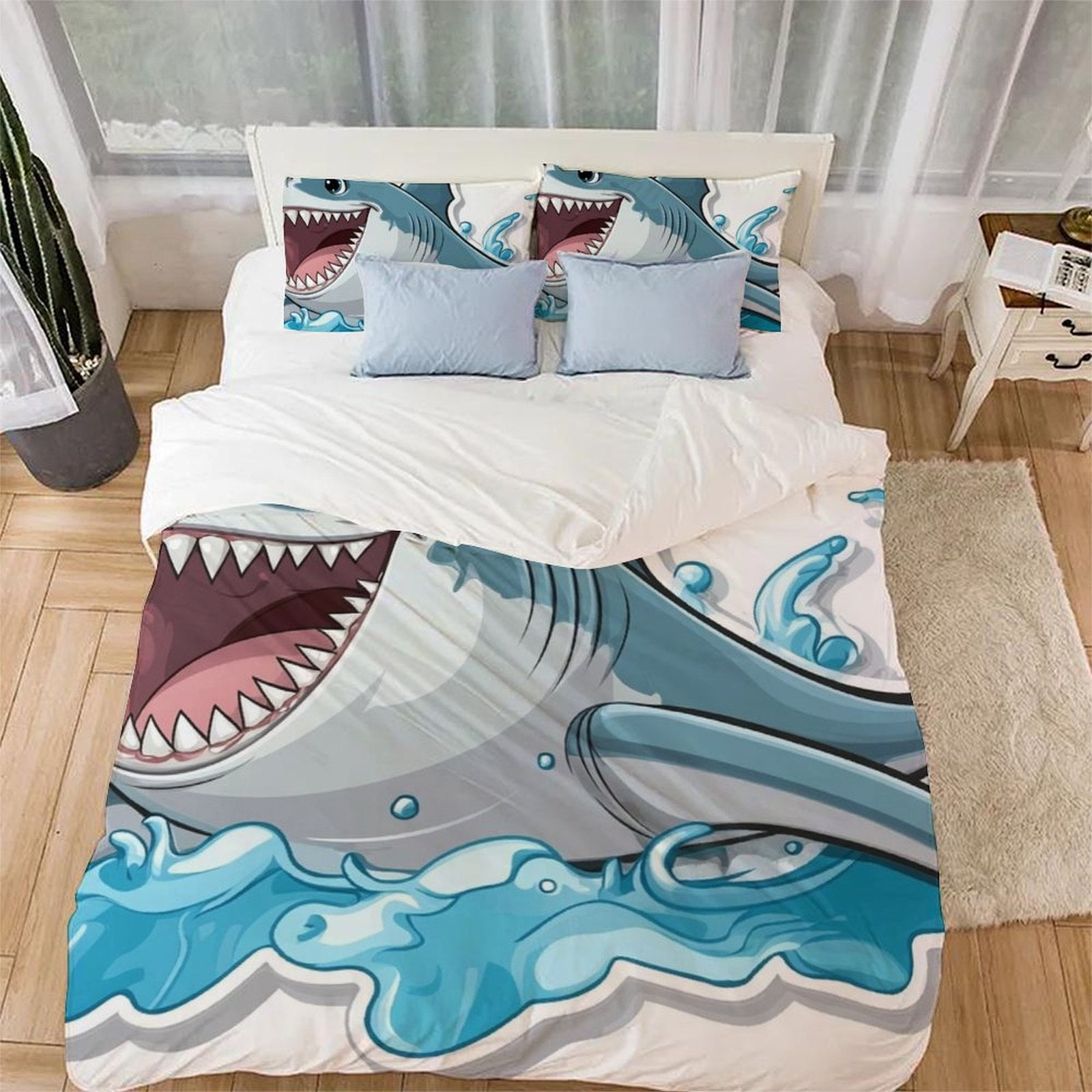 Shark Comforter Covers 3D Printed Duvet Cover Bedding Set Quilt Cover ...