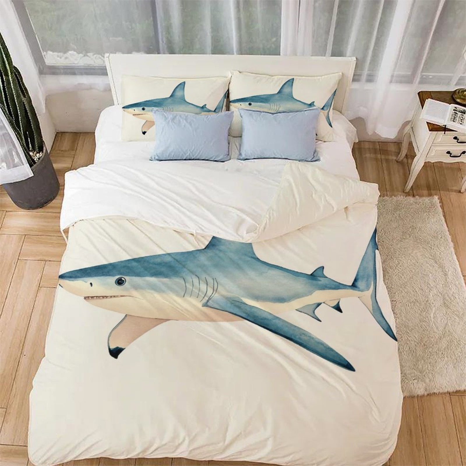 Shark Comforter Covers 3D Printed Duvet Cover Quilt Cover Bedding Set ...
