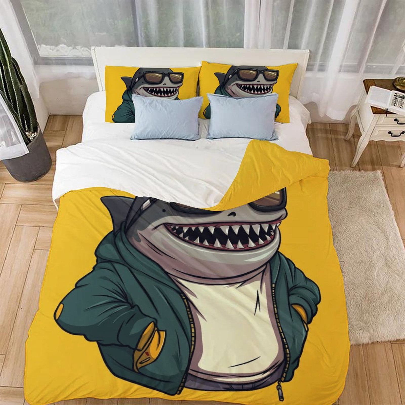Shark Comforter Covers Bedding Set 3D Printed Duvet Cover Quilt Cover ...