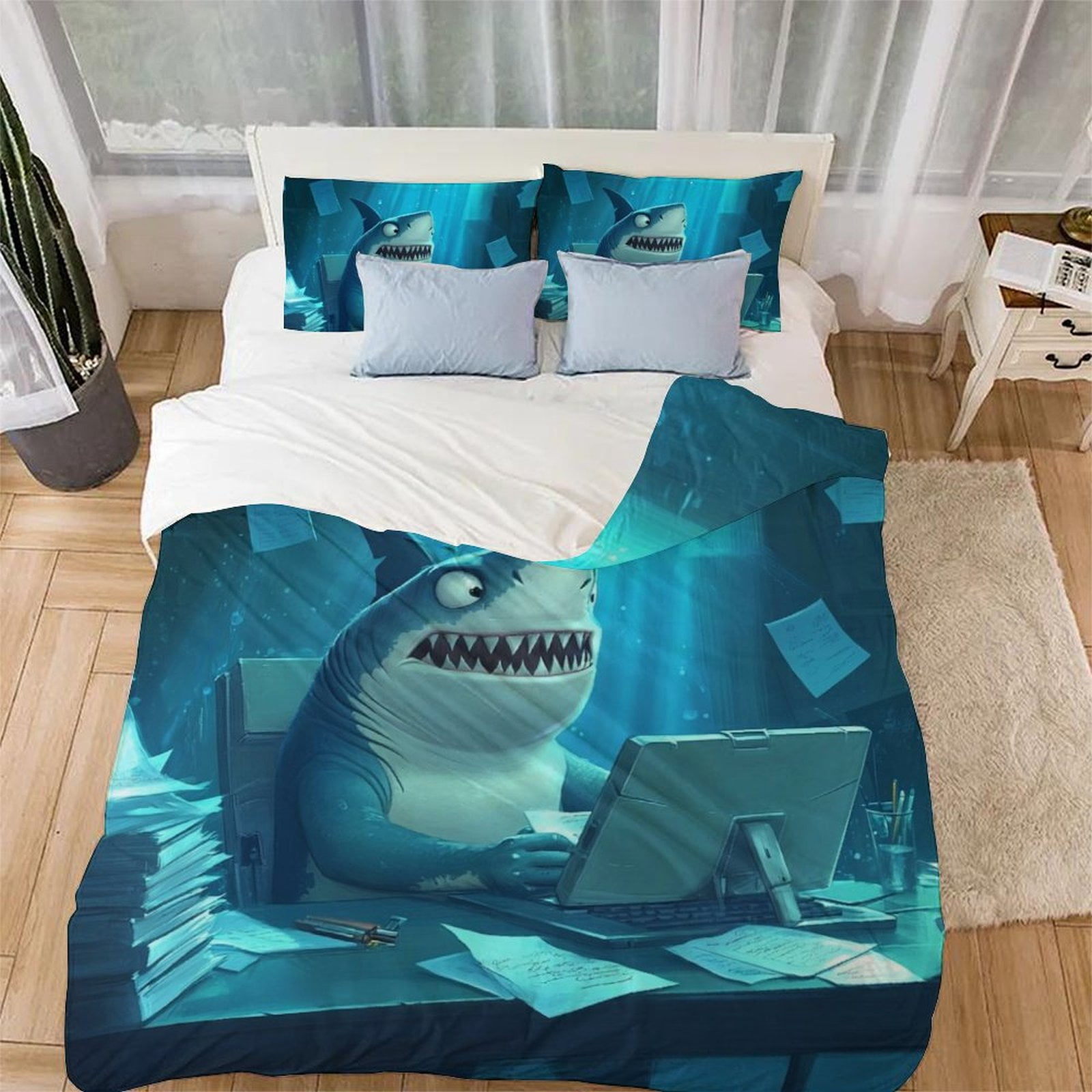 Shark Comforter Covers Duvet Cover 3D Printed Bedding Set Quilt Cover ...