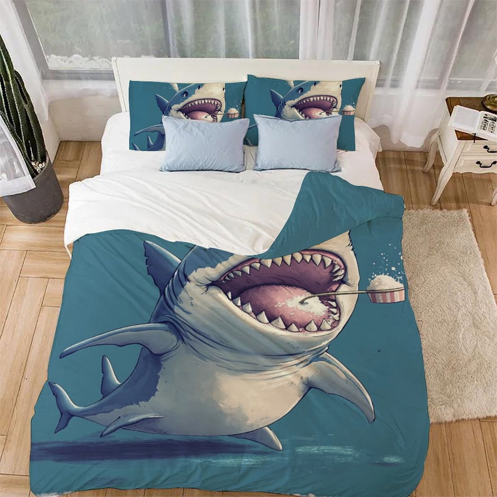 Shark Comforter Covers Duvet Cover 3D Printed Bedding Set Quilt Cover ...