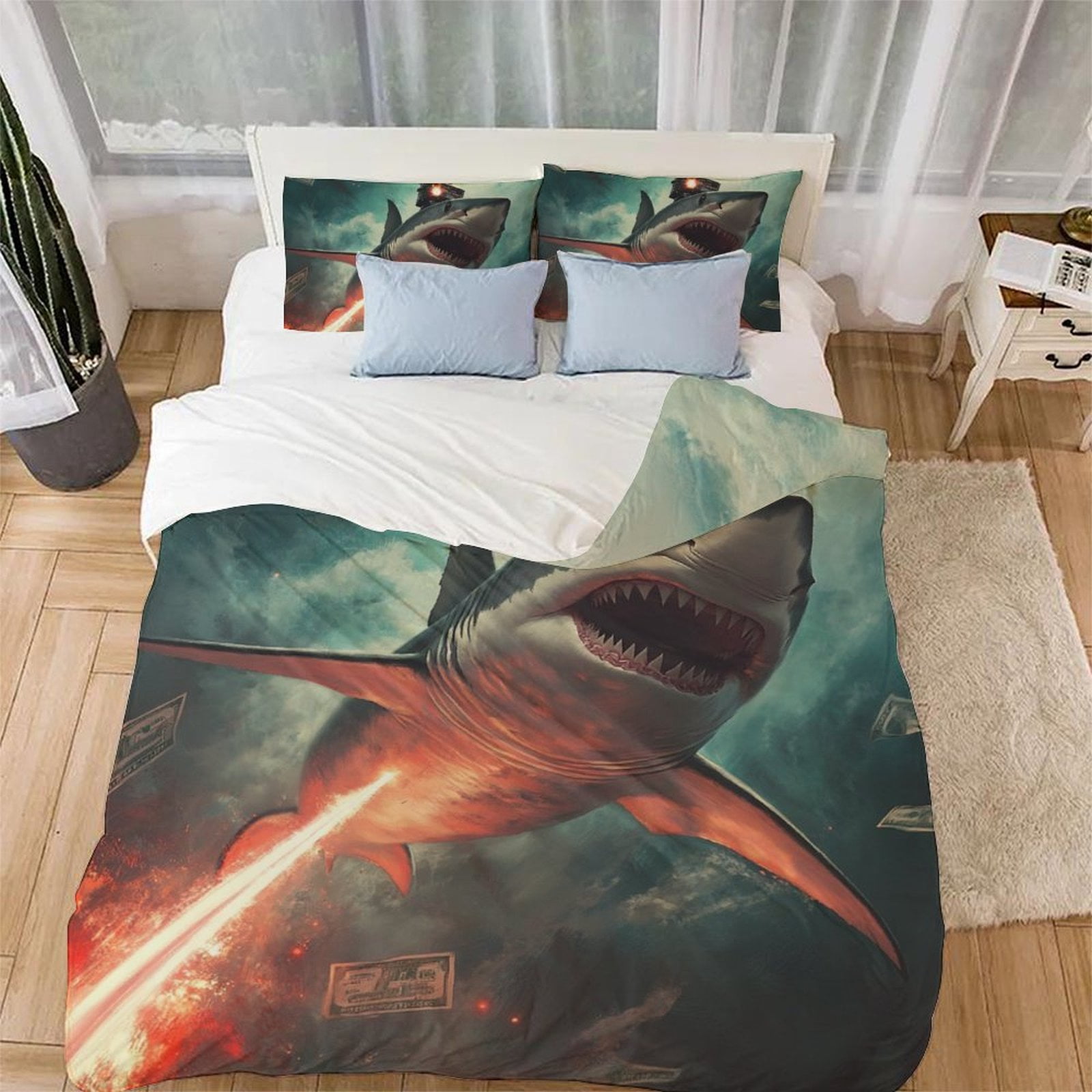 Shark Comforter Covers Duvet Cover 3D Printed Bedding Set Quilt Cover ...