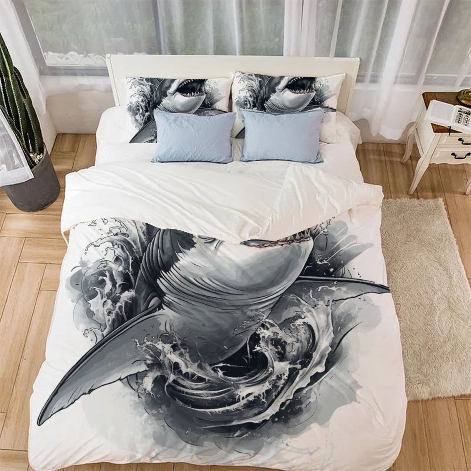 Shark Comforter Covers Duvet Cover 3D Printed Bedding Set Quilt Cover ...