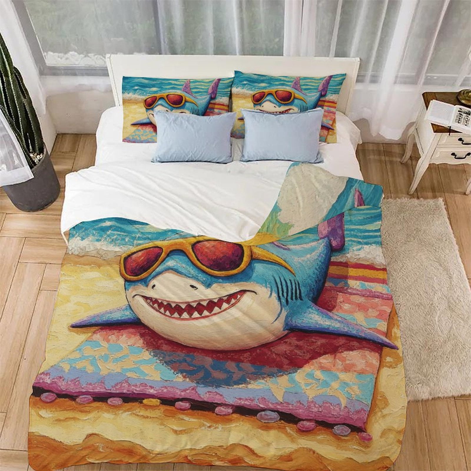 Shark Comforter Covers Duvet Cover 3D Printed Bedding Set Quilt Cover ...