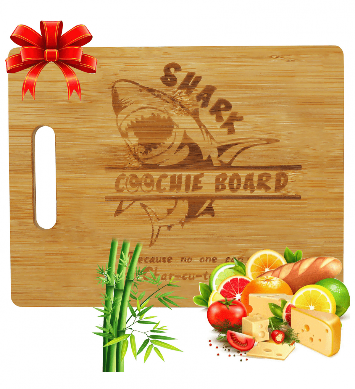 Shark Coochie Charcuterie Board,Personalized Cutting Board,Bamboo ...