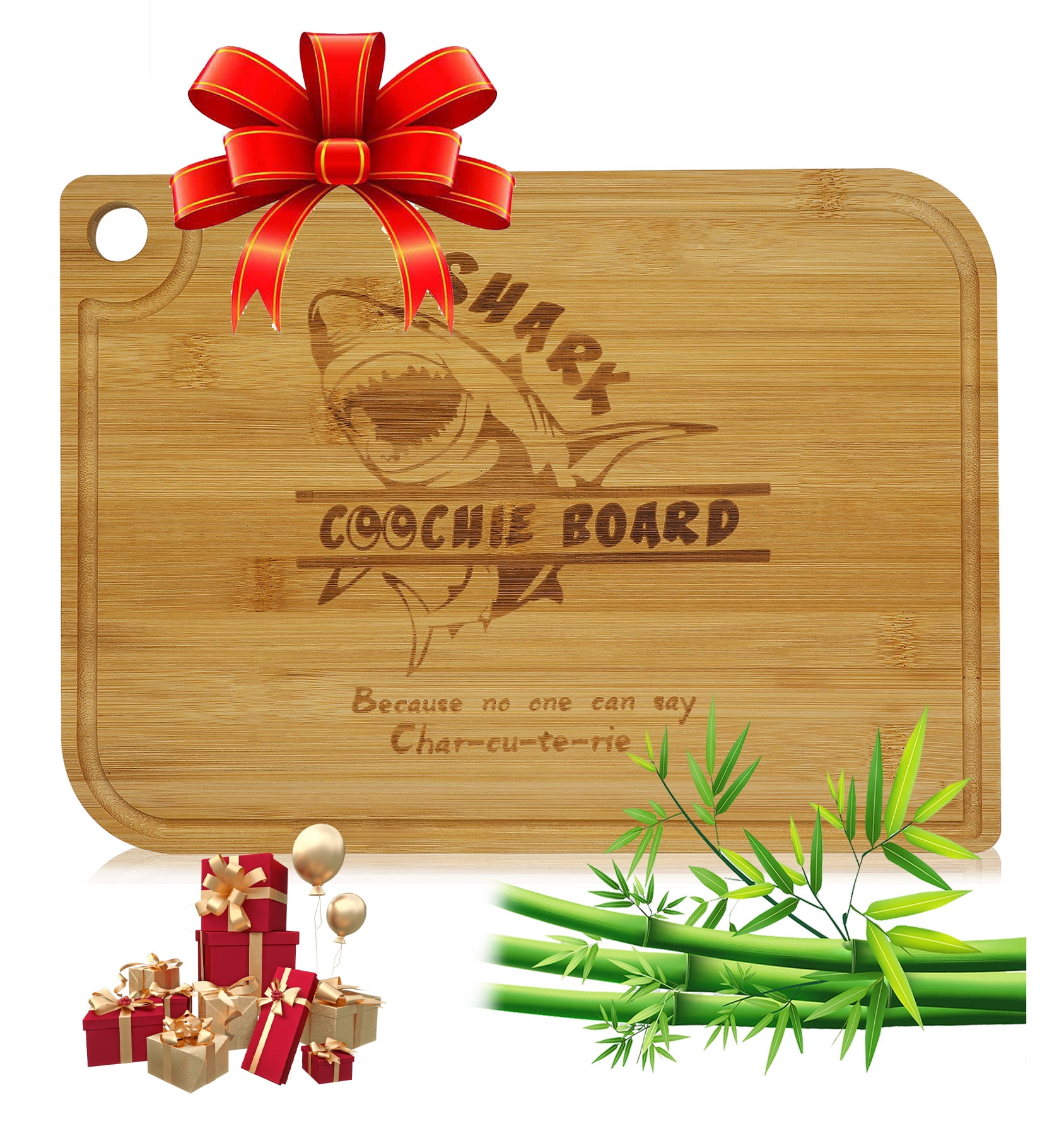 Shark Coochie Charcuterie Board,Personalized Cutting Board,Bamboo ...