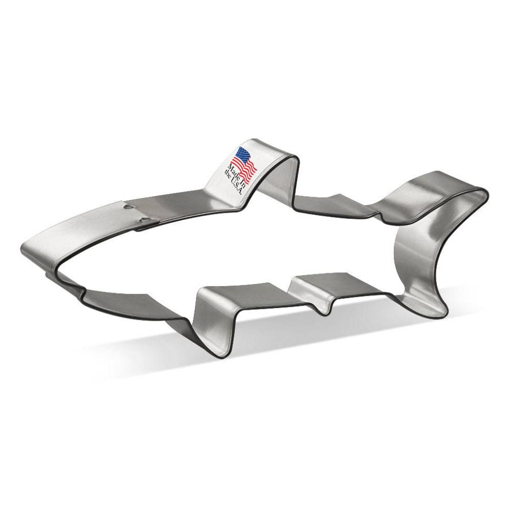 Shark Cookie Cutter 5.75 in B1598 - Foose Cookie Cutters - USA Tin ...
