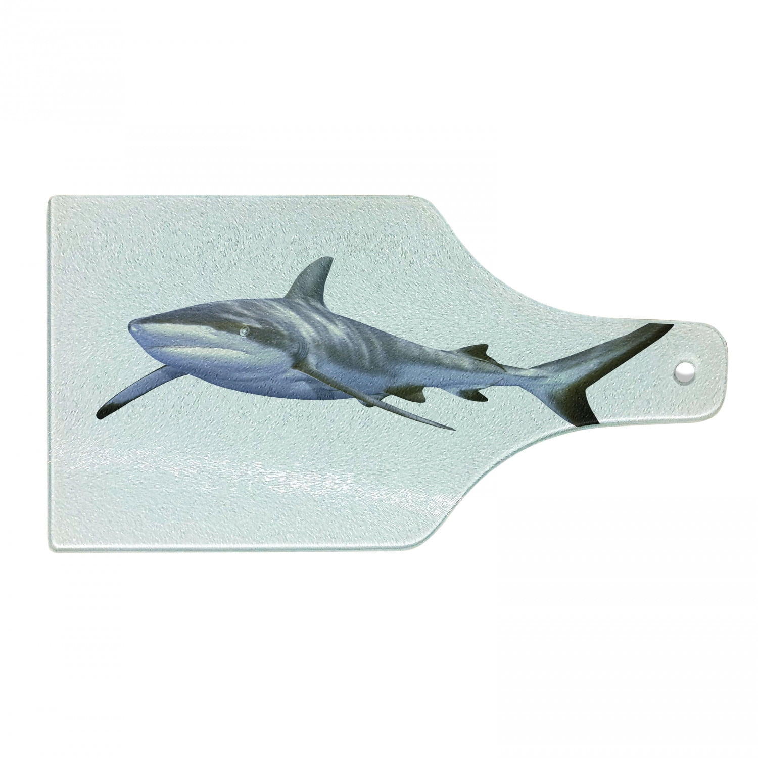 Shark Cutting Board, Large Reef Shark Swimming Futuristic Computerrt ...