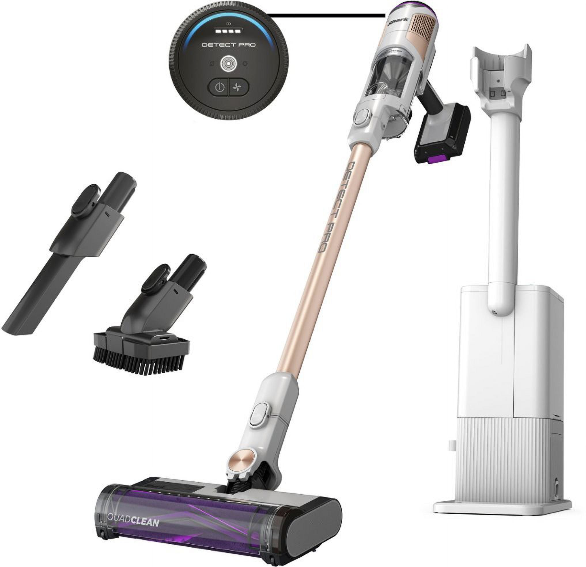 Shark Detect Pro Cordless Vacuum, HEPA Filter, Auto-Empty, QuadClean ...