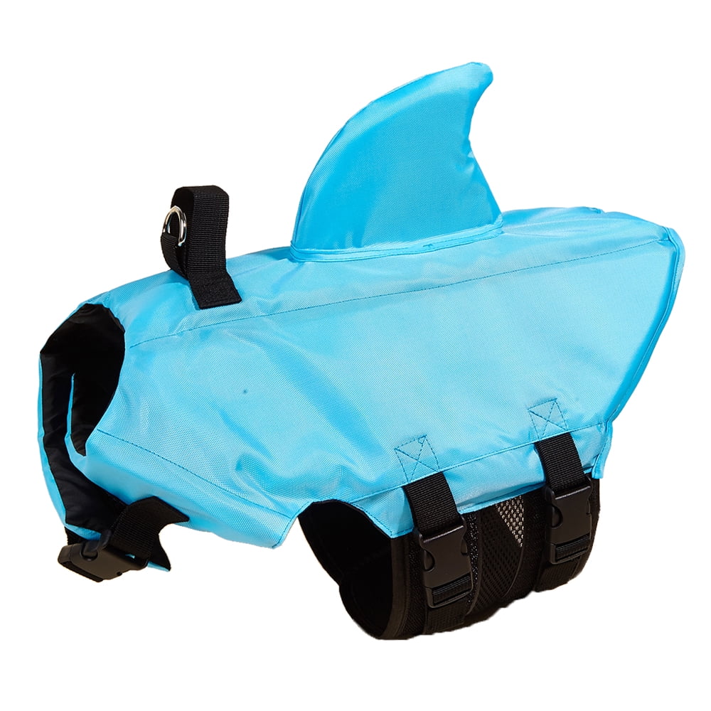 Shark Dog Life Jacket Enhanced Buoyancy Small Dogs Swimming Clothes ...