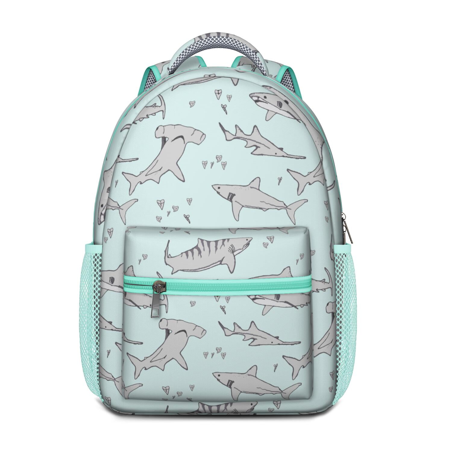 Shark & Dolphin Themed School Backpack - Waterproof & Stylish, Padded ...
