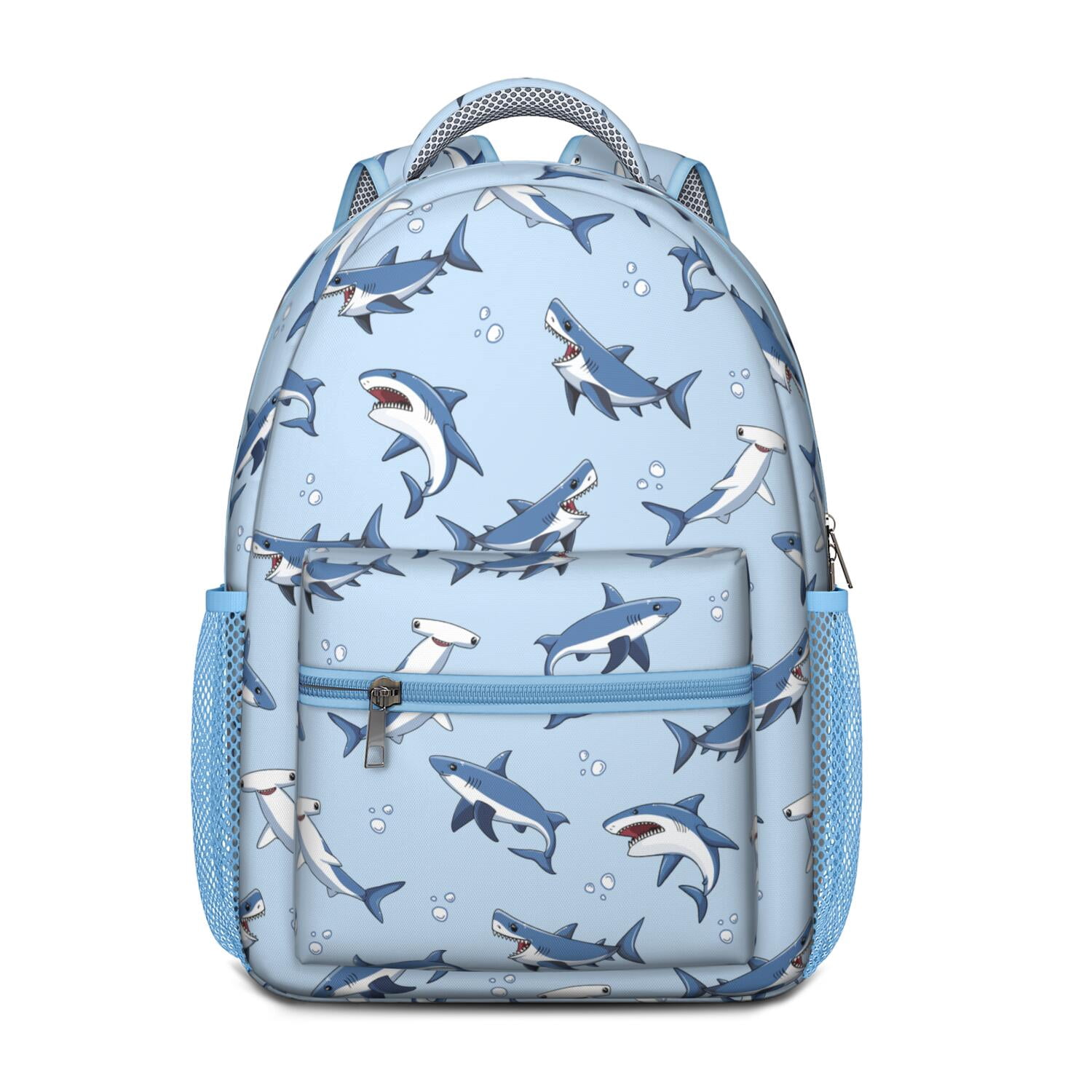 Shark & Dolphin Themed School Backpack - Waterproof & Stylish, Padded ...