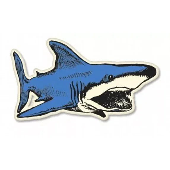Shark Drawing Design Car Sticker Phone Decal Water Bottle Stickers Car ...
